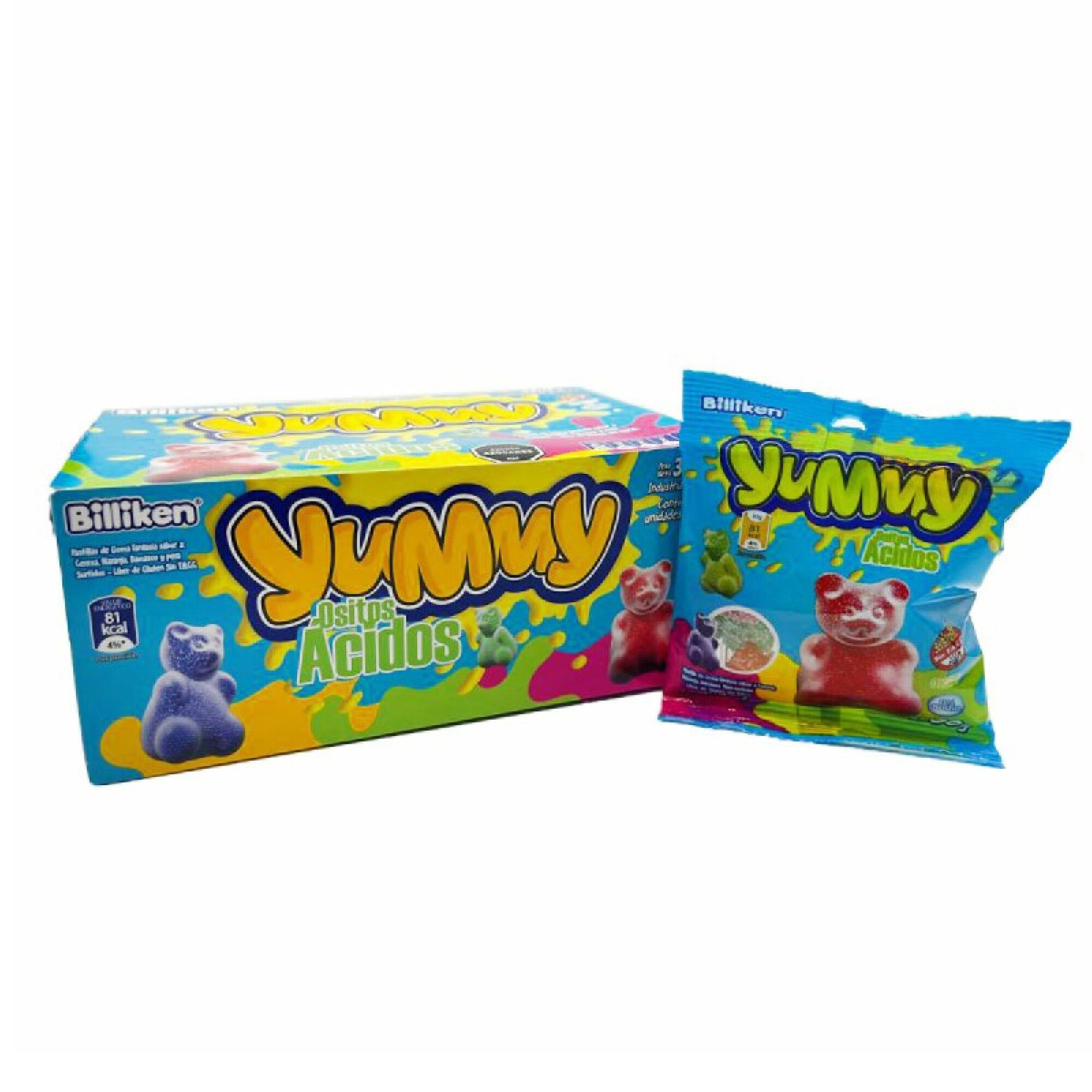 Sour Bear Gummies - Yummy - 12un. x 1 oz. - Alimentos Australes